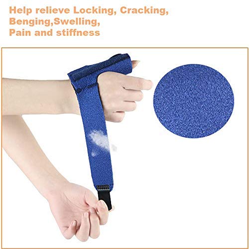 Mcvcoyh Trigger Finger Splint, Finger Knuckle Support Brace, Adjustable Brace for Straightening Curved, Bent, Locked and Mallet Finger Thumb,Ring,Index(Right)