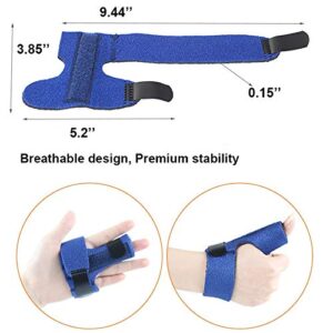 Mcvcoyh Trigger Finger Splint, Finger Knuckle Support Brace, Adjustable Brace for Straightening Curved, Bent, Locked and Mallet Finger Thumb,Ring,Index(Right)