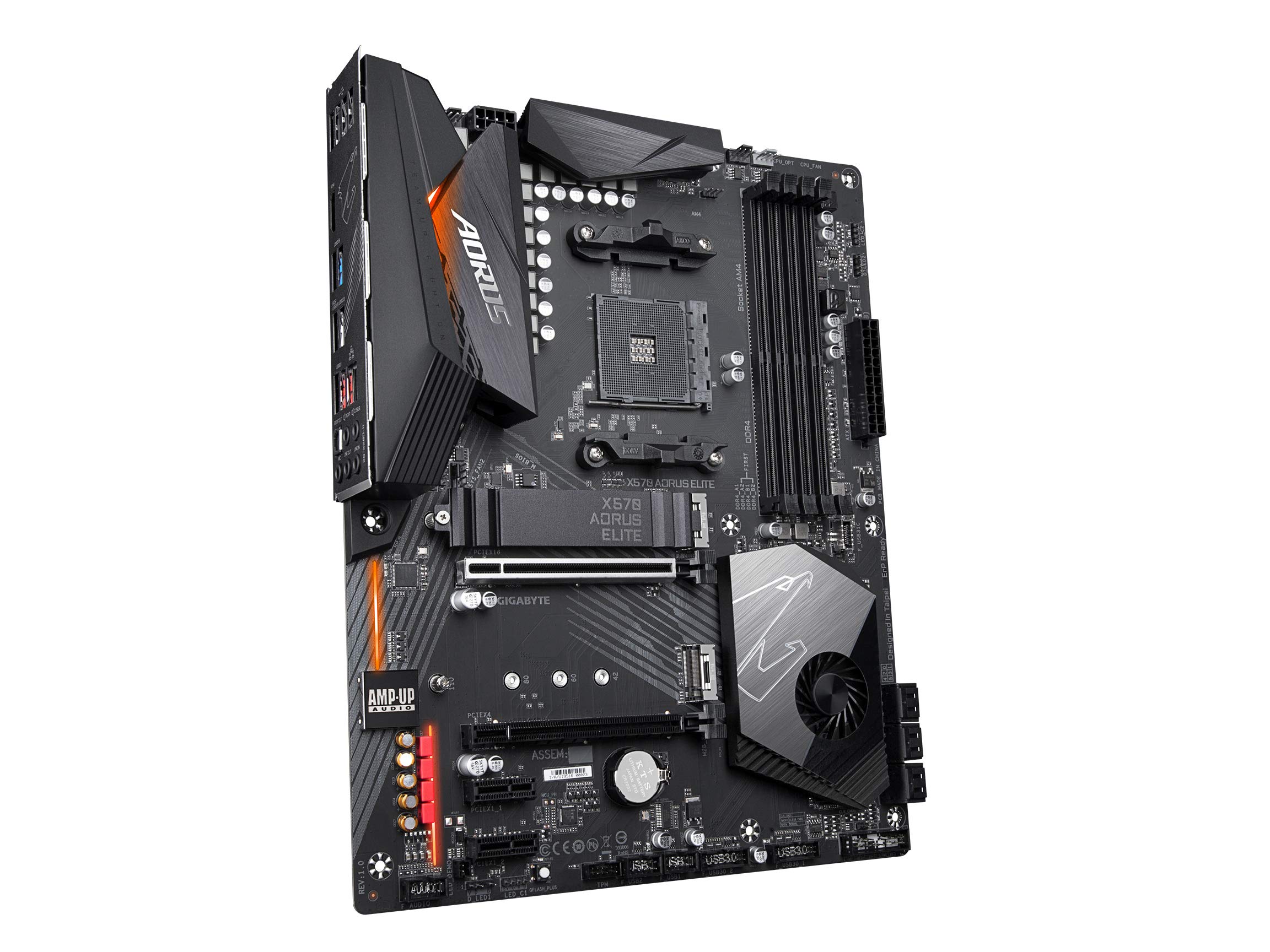 Gigabyte X570 AORUS Elite (AMD Ryzen 3000/X570/ATX/PCIe4.0/DDR4/USB3.1/Realtek ALC1200/Front USB Type-C/RGB Fusion 2.0/M.2 Thermal Guard/Gaming Motherboard)