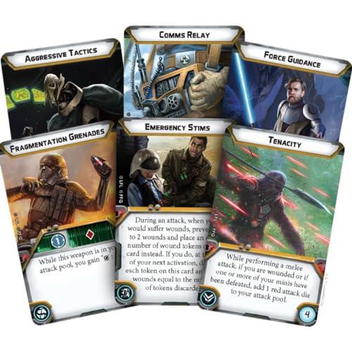 Atomic Mass Games Star Wars Legion Upgrade Card Pack Expansion | Two Player Battle Game | Miniatures Game | Strategy Game for Adults and Teens | Ages 14+ | Average Playtime 3 Hours | Made