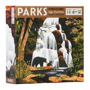 keymaster games parks | beautiful strategy game for families, adults, kids or solo | explore nature and the outdoors by hiking the us national parks on game night | 1-5 players | ages 10+