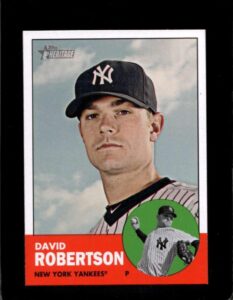 2012 topps heritage #42 david robertson yankees mlb baseball card nm-mt