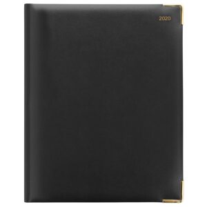 letts classic quarto vertical week to view 2020 diary with appointments - black