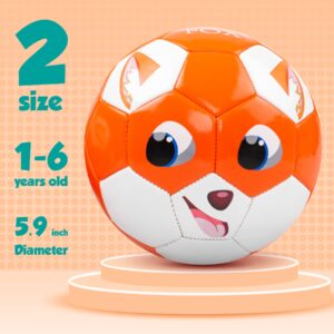 EVERICH TOY Soccer Balls,Toddler Ball Games,Sport Ball Toy for Outdoor/Indoor (Size 2,with Pump)