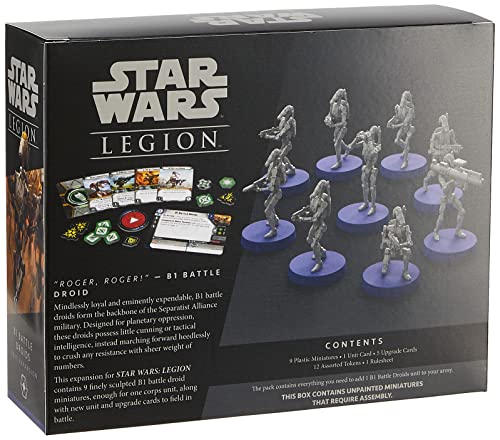 Atomic Mass Games Star Wars Legion B1 Battle Droids Expansion | Two Player Battle Game | Miniatures Game | Strategy Game for Adults and Teens | Ages 14+ | Average Playtime 3 Hours | Made