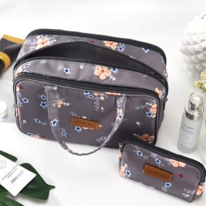 Shubb Makeup Bag Travel Toiletry Bags Large Cosmetic Pouch for Women Girls Water-resistant