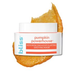 bliss face mask skin care | clean | paraben free | cruelty-free | vegan (pumpkin powerhouse - resurfacing)