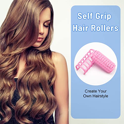 Ahier Hair Roller, 20 Pack Self Grip Roller, 4 Kinds Hairdressing Curlers for DIY or Hair Salon (Barrel type) (Barrel type)