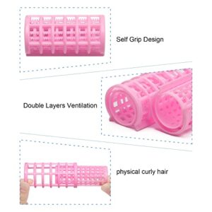 Ahier Hair Roller, 20 Pack Self Grip Roller, 4 Kinds Hairdressing Curlers for DIY or Hair Salon (Barrel type) (Barrel type)