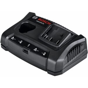 bosch gax1218v-30 18v/12v dual-bay battery charger,black