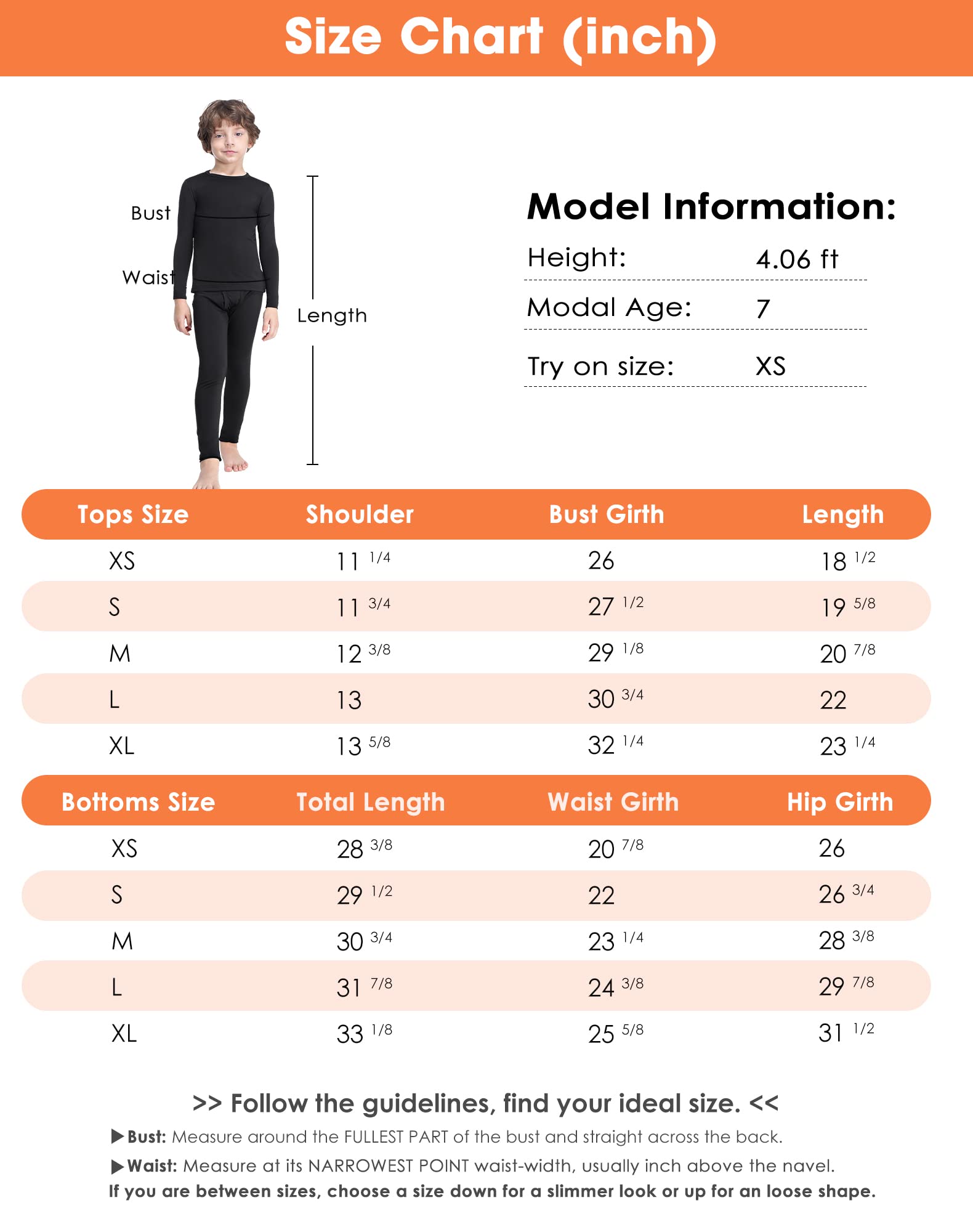 MANCYFIT Thermal Underwear for Boys Fleece Lined Long Johns Set Kids Base Layer Ultra Soft Black Large