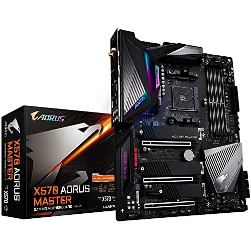 GIGABYTE X570 AORUS Master (AMD Ryzen 3000/X570/ATX/PCIe4.0/DDR4/USB3.1/ESS 9118 Sabre HiFi DAC/Fins-Array Heatsink/RGB Fusion 2.0/3xM.2 Thermal Guard/Gaming Motherboard)