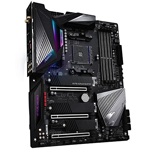 GIGABYTE X570 AORUS Master (AMD Ryzen 3000/X570/ATX/PCIe4.0/DDR4/USB3.1/ESS 9118 Sabre HiFi DAC/Fins-Array Heatsink/RGB Fusion 2.0/3xM.2 Thermal Guard/Gaming Motherboard)