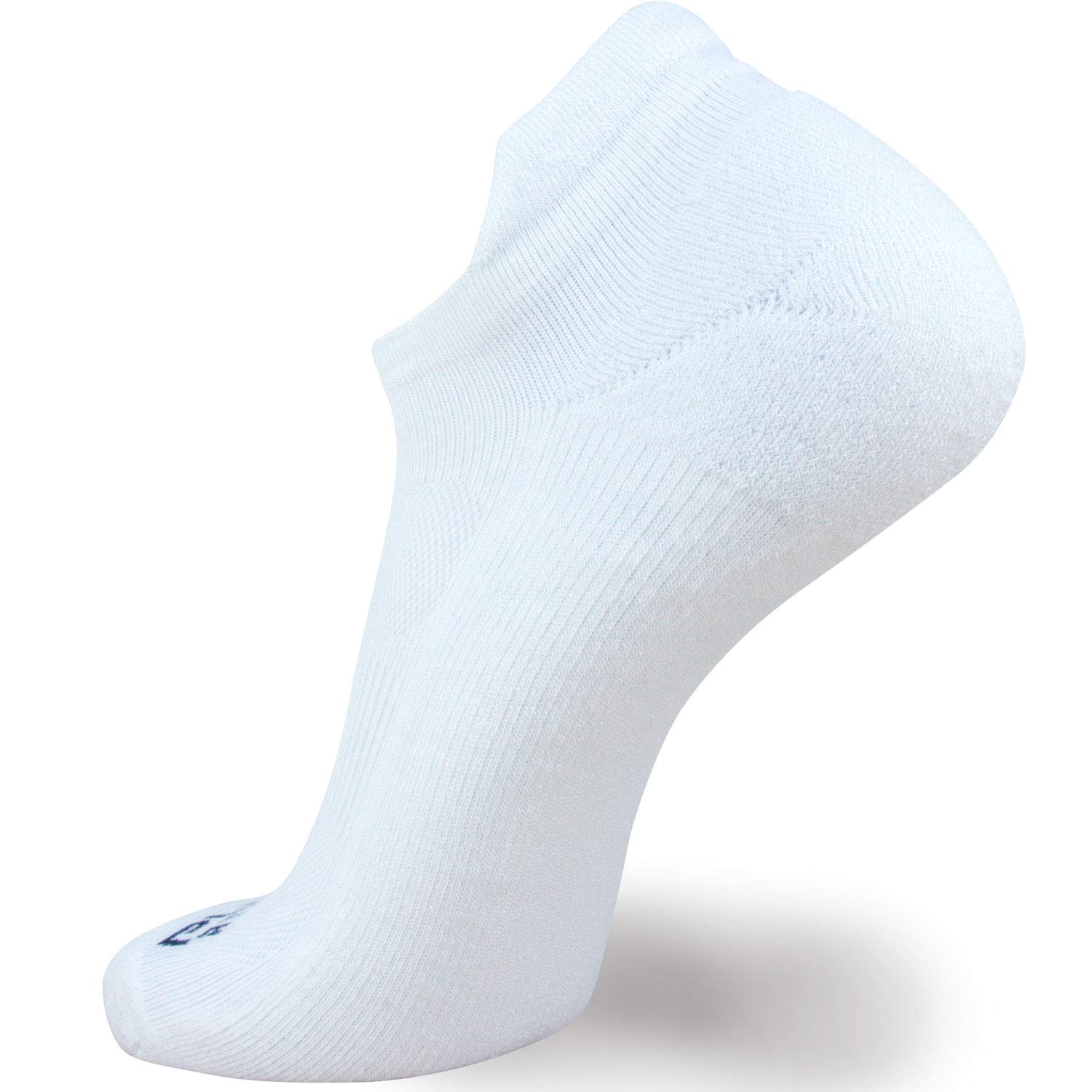 Low Cut Running Socks Men and Women – Moisture Wicking Athletic Sport Sock (Small, 3 Pairs - White)