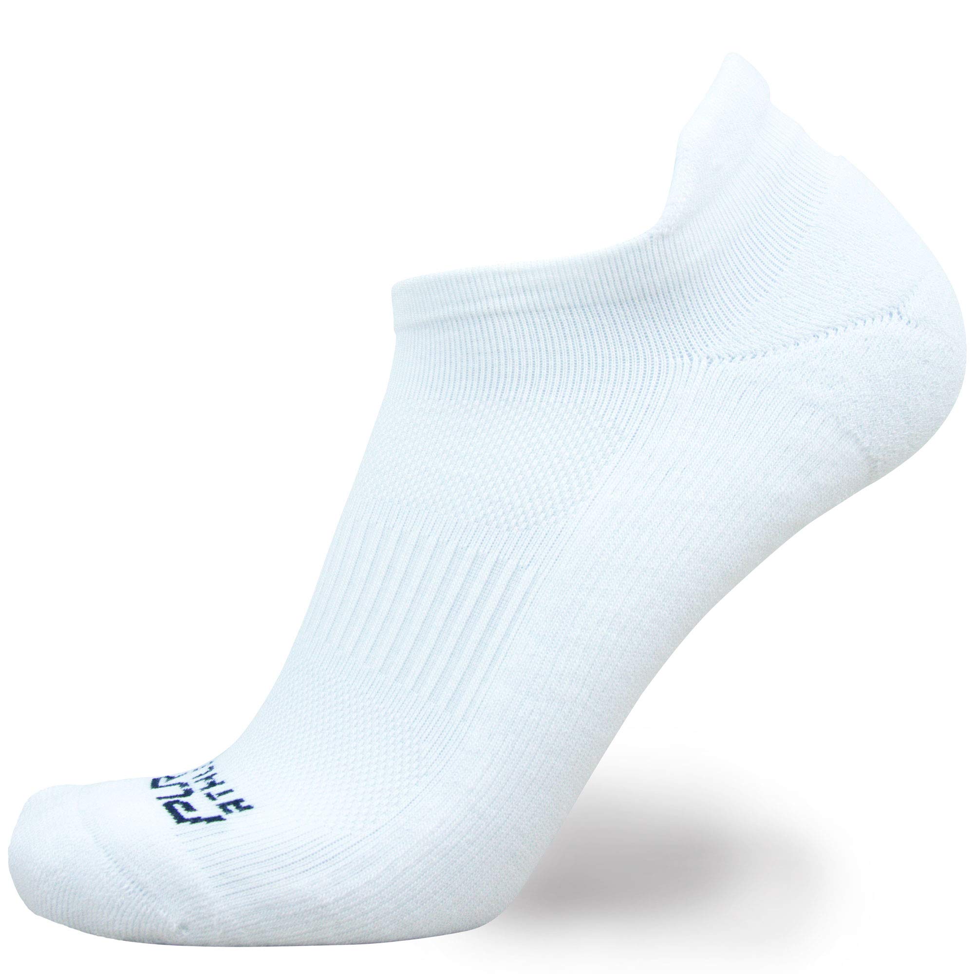 Low Cut Running Socks Men and Women – Moisture Wicking Athletic Sport Sock (Small, 3 Pairs - White)