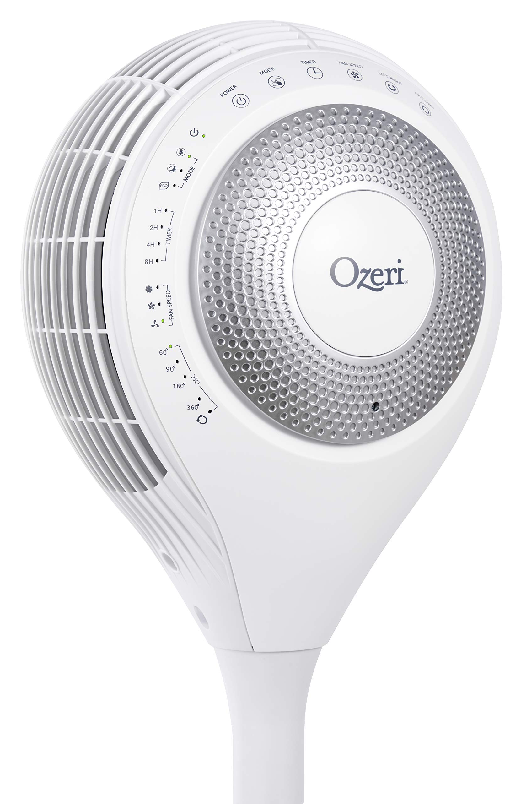 Ozeri 360 Duo Tower Fan, with Dual Oscillation