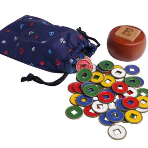 Linda Li New! - American Mahjong Set The Artisan Collection: Butterfly Series – in Blue Nautical Soft Bag