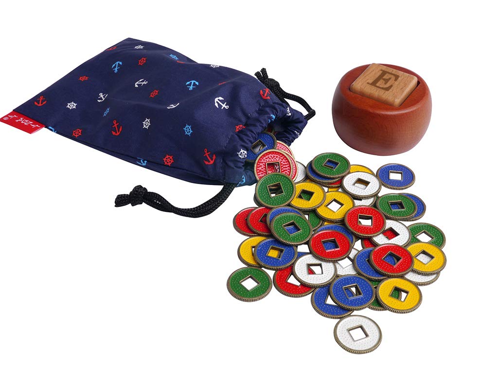 Linda Li New! - American Mahjong Set The Artisan Collection: Butterfly Series – in Blue Nautical Soft Bag