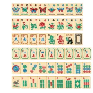 Linda Li New! - American Mahjong Set The Artisan Collection: Butterfly Series – in Blue Nautical Soft Bag