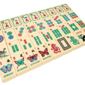 Linda Li New! - American Mahjong Set The Artisan Collection: Butterfly Series – in Blue Nautical Soft Bag