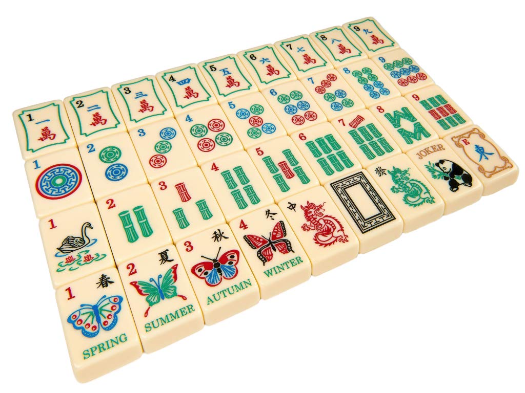 Linda Li New! - American Mahjong Set The Artisan Collection: Butterfly Series – in Blue Nautical Soft Bag