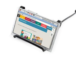 waveshare 5 inch lcd ips display 800x480 resolution screen for raspberry pi 3 b+/3 b/3 a+/2 b/zero/zero w/zero wh, dpi interface, no touch, supports raspbian, ubuntu, osmc