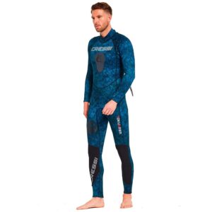 Cressi unisex adult One-Piece 1 piece Spearfishing Wetsuits, One Camo Blue, X-Large US