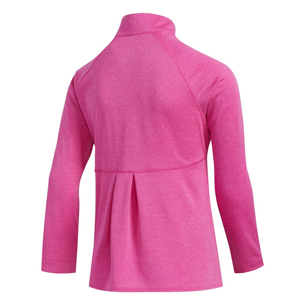 adidas Golf Youth Heathered Knit Jacket, Shock Pink Melange, X-Large