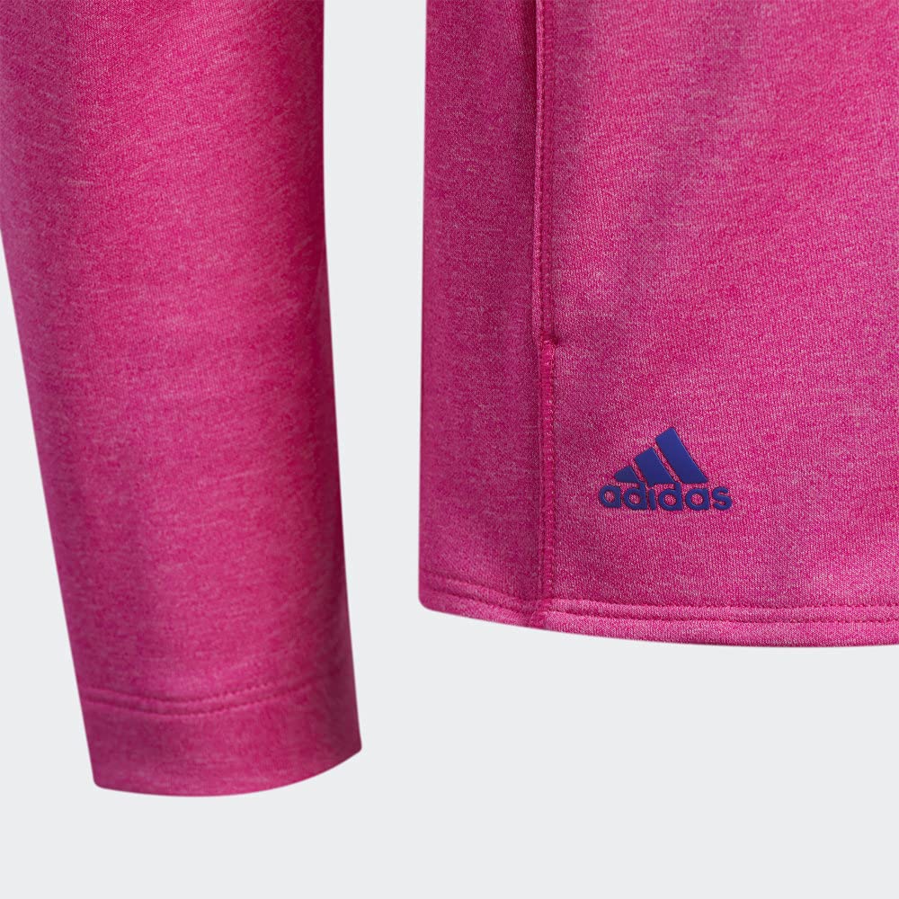 adidas Golf Youth Heathered Knit Jacket, Shock Pink Melange, X-Large