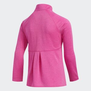 adidas Golf Youth Heathered Knit Jacket, Shock Pink Melange, X-Large