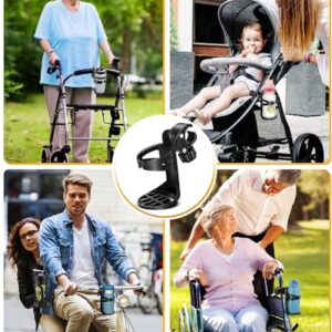 Pack of 2 Stroller Cup Holder, Universal Drink Bottle Holders for Trolleys,Wheelchair, Walker,Bicycle,Bike