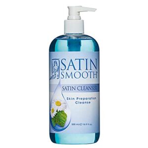 satin smooth cleanser skin preparation cleanse 16.9oz