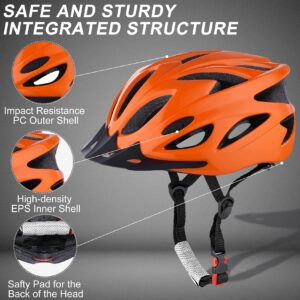 Zacro Adult Bike Helmet Lightweight - Bike Helmet for Men Women Comfort with Pads&Visor, Certified Bicycle Helmet for Adults Youth Mountain Road Biker