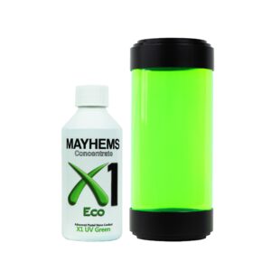 mayhems - pc coolant - x1 concentrate - eco friendly series, uv fluorescent, 250 ml, green