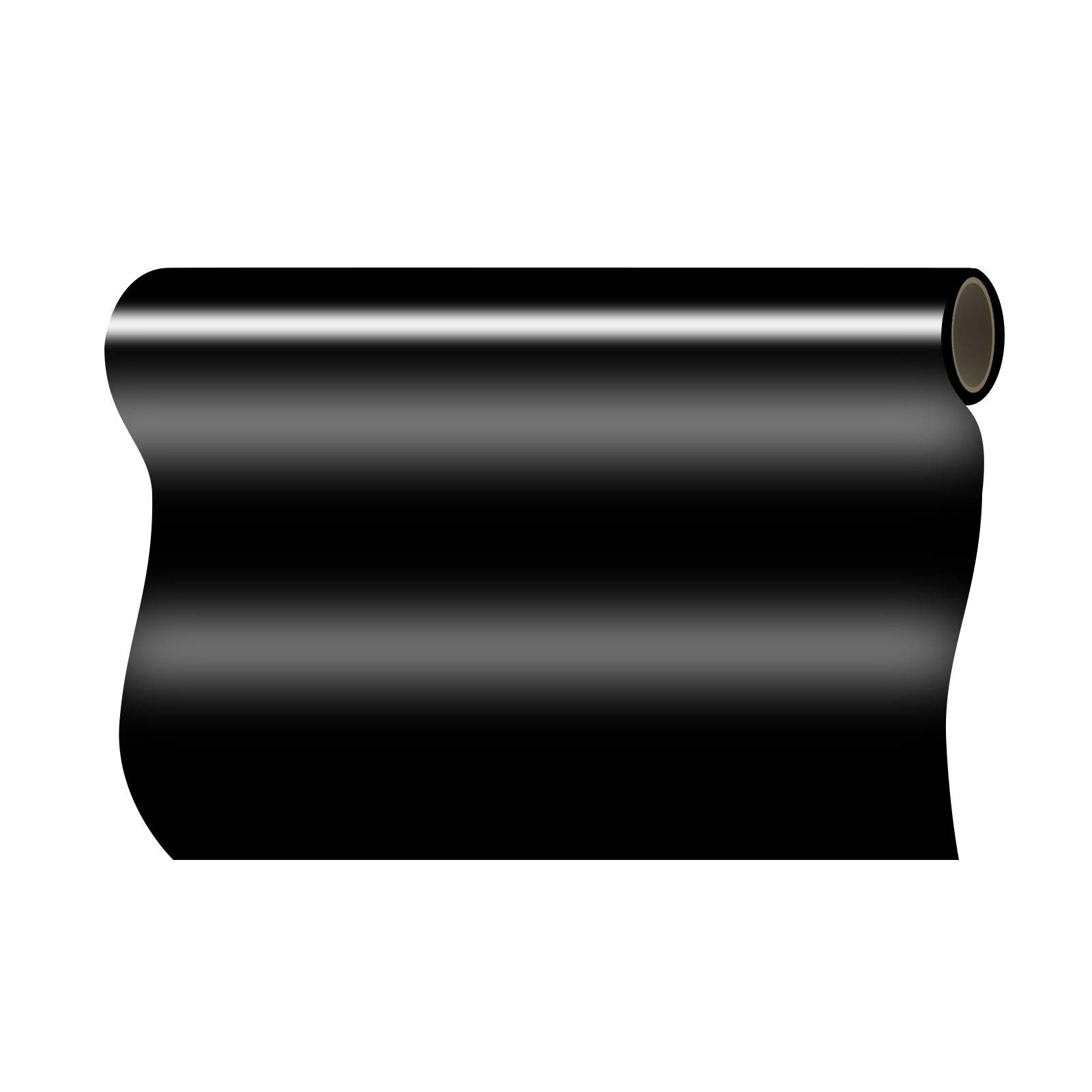 HTVRONT Black Heat Transfer Vinyl Roll - 12" x 12ft Black Iron on Vinyl, Clothing Heavy Duty Black HTV Vinyl, Easy to Cut & Weed