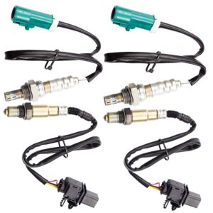 higherbro 4x oxygen sensor for 2009 2010 2011 ford expedition 5.4l flex upstream+downstream upper lower