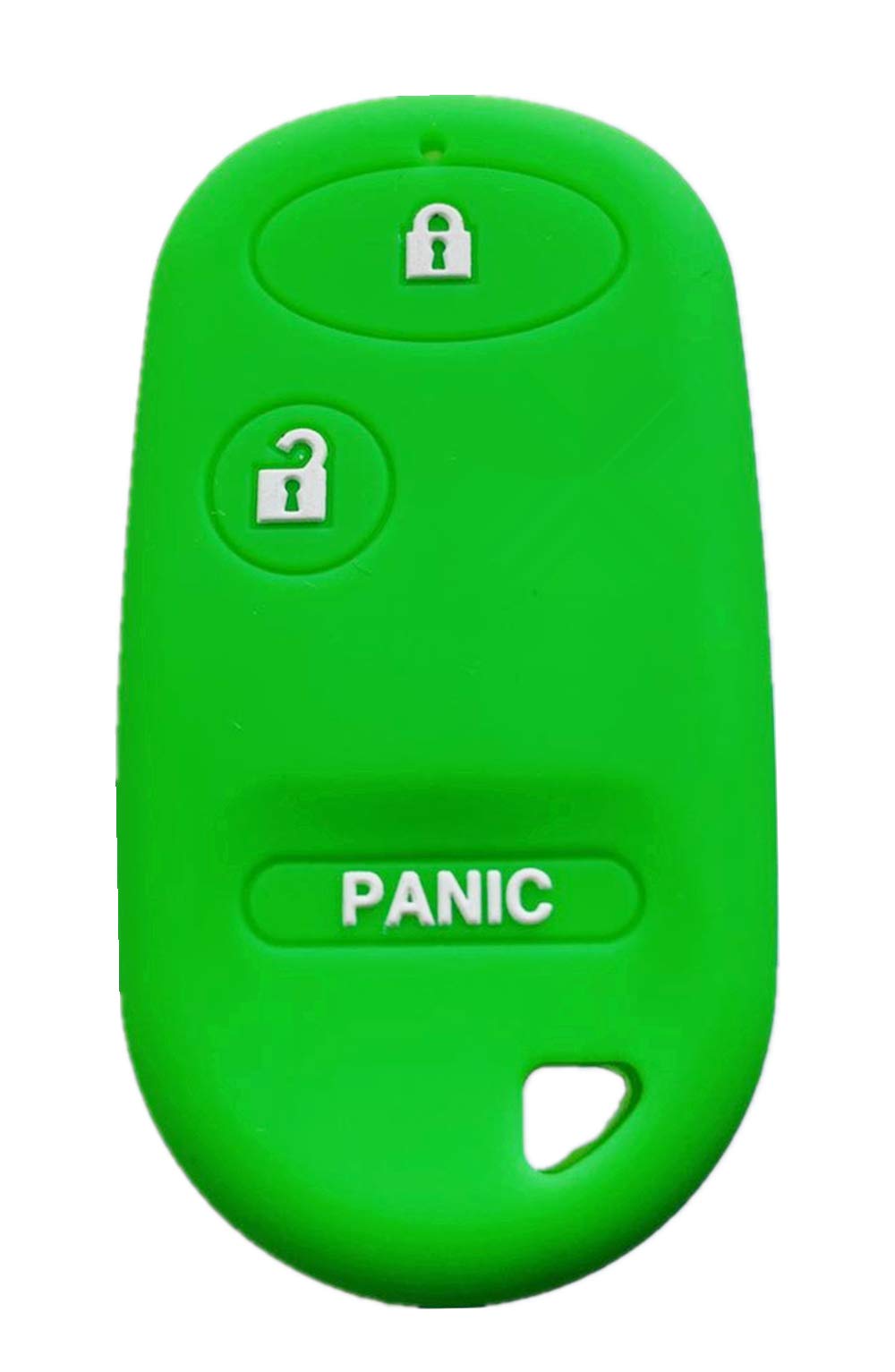 RPKEY Silicone Keyless Entry Remote Control Key Fob Cover Case Protector Replacement Fit for Honda Accord Element Civic Pilot 72147-S5A-A01 NHVWB1U523 NHVWB1U521 A269ZUA106 72147-S04-A01(Green)