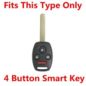 Rpkey Silicone Keyless Entry Remote Control Key Fob Cover Case protector Replacement Fit For Honda Accord Accord Crosstour CR-V Civic Element Pilot OUCG8D-380H-A N5F-S0084A N5F-A05TAA(gules)