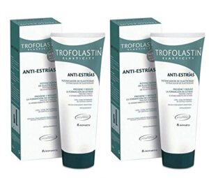 2 tubes trofolastin anti-stretch marks 250ml 8.45 floz. 500ml total skin treatment