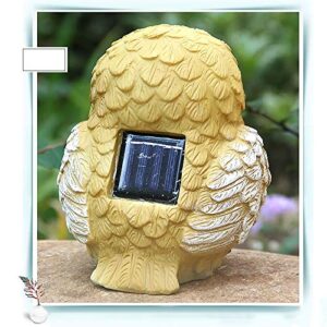 Cozyhoma Solar Powered LED Light Garden Decor, Outdoor Statue Lights Animal Figurine Night Light Home Garden for Backyard Pathway Yard Patio