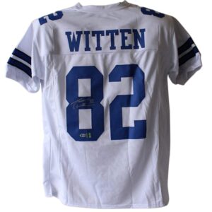 Jason Witten Autographed/Signed Dallas White XL Jersey BAS