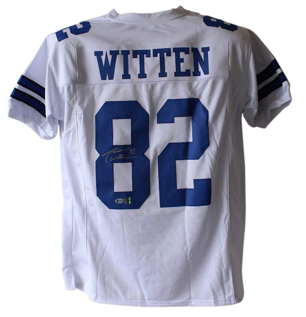 Jason Witten Autographed/Signed Dallas White XL Jersey BAS