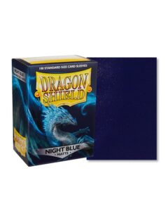 dragon shield matte night blue standard size 100 ct card sleeves individual pack