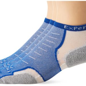 thorlos Experia Multi-Sport Thin Padded Low Cut 3 Pair Pack Socks Sockshosiery, Royal, Small