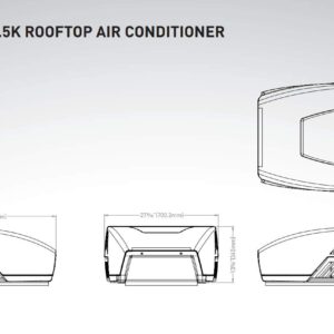 Furrion Chill 14,500 BTU RV Rooftop AC FACR14SA-BL , Black