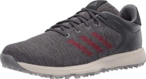 adidas men's s2g golf shoes, grey three/grey four/collegiate burgundy, 9.5