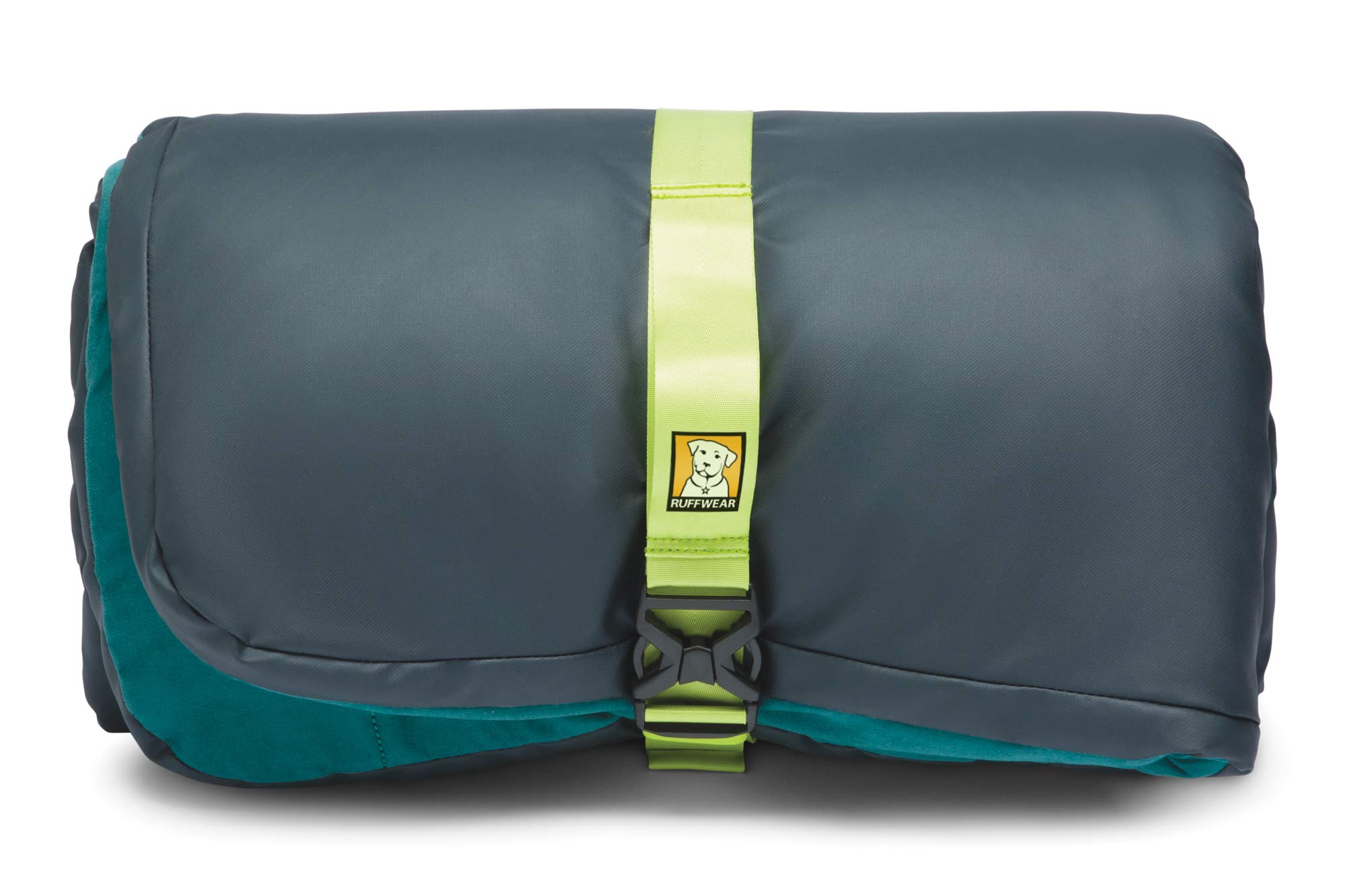 Ruffwear, Mt. Bachelor Pad Portable Dog Bed for Camping, Travel, and Everyday, Tumalo Teal, Medium