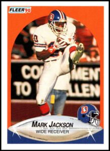 1990 fleer #24 mark jackson nm-mt denver broncos officially licensed nfl football trading card