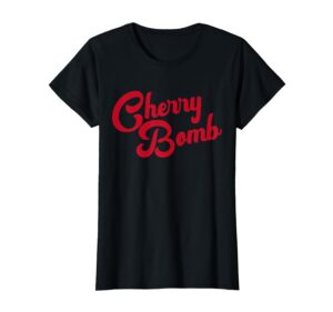 cherry bomb retro vintage style cute graphic t-shirt