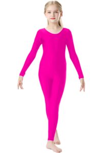 ovigily girls kids long sleeve dance unitard bodysuits